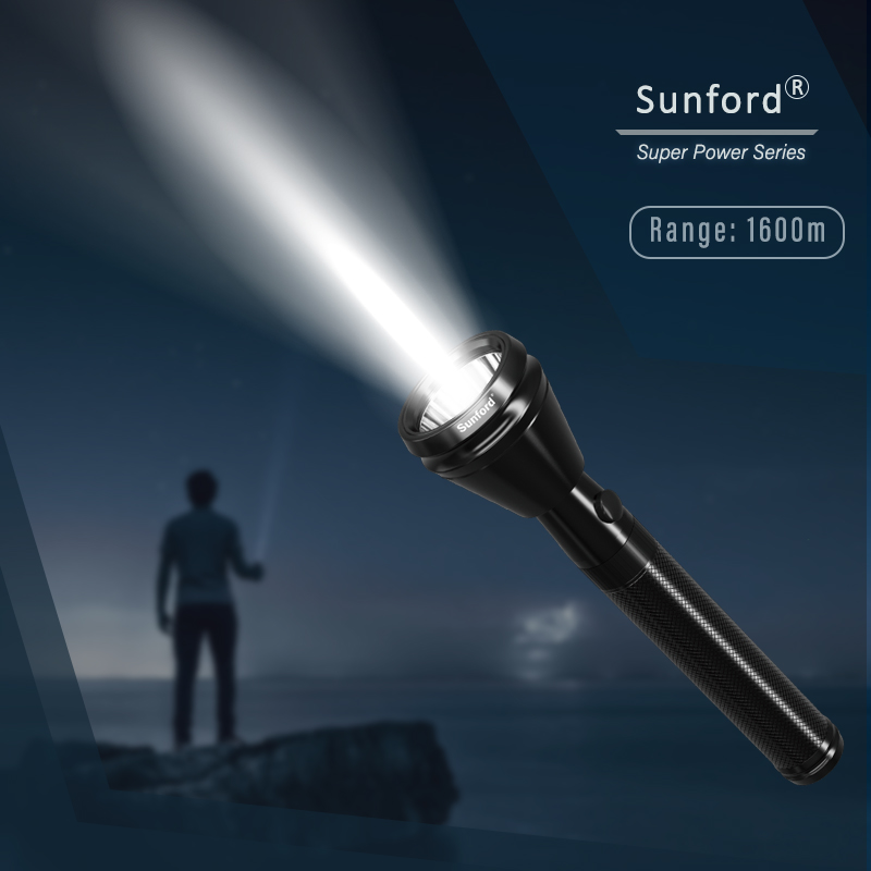 Rechargeable LED Flashlight Model SF-4132SL-2SC – Sunford Japan